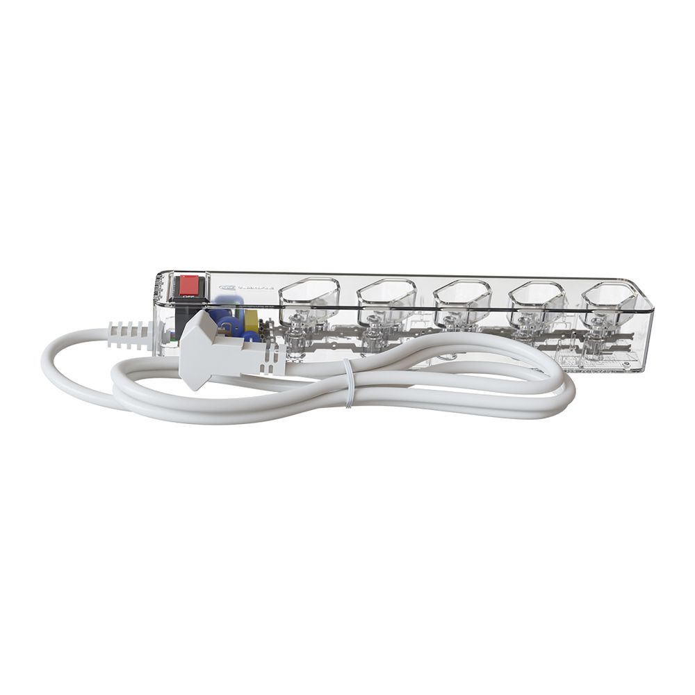 Filtro de linha com protetor contra surtos (DPS) - 127/220 volts - 10 amperes - 5 tomadas - 3 ...