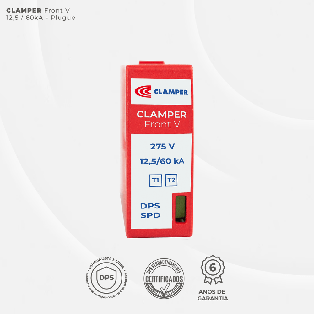 Plugue CLAMPER Front 12,5/60kA - CLAMPER