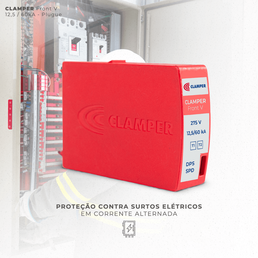 Plugue CLAMPER Front 12,5/60kA - CLAMPER