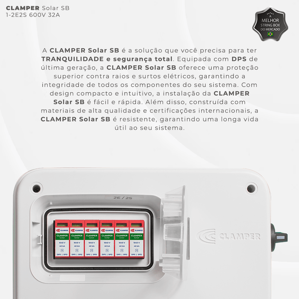 CLAMPER Solar SB 600V 1-2E/2S-18kA - CLAMPER