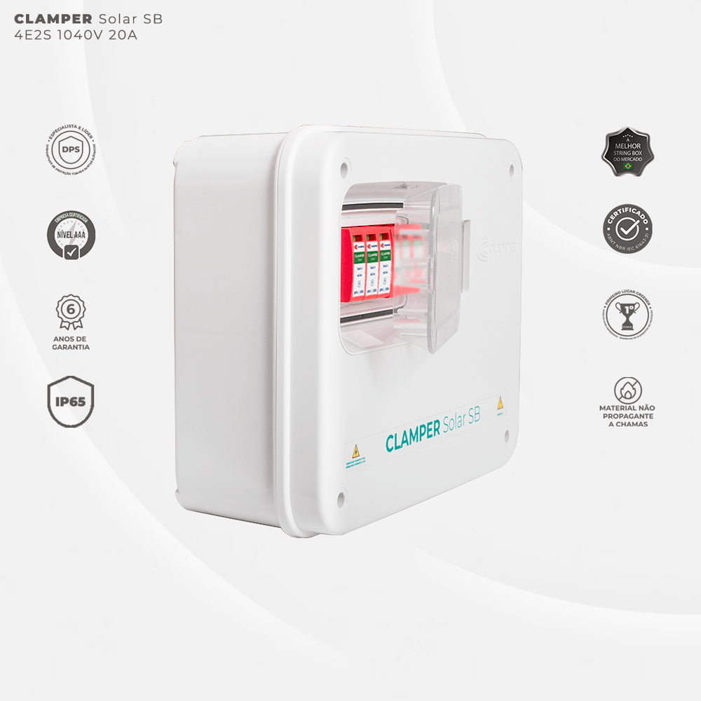 CLAMPER Solar String Box 1000V 20A 4E/2S - CLAMPER