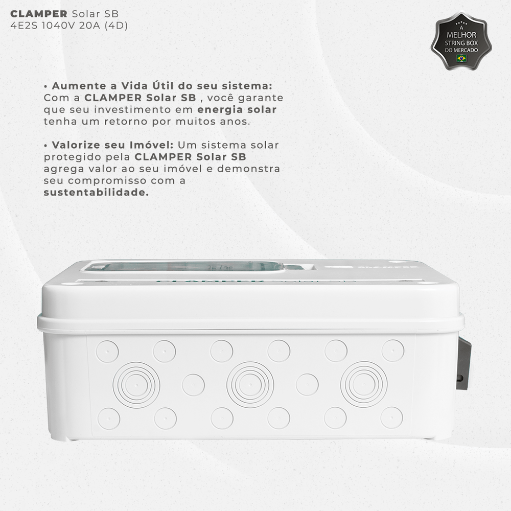 CLAMPER Solar String Box 1000V 20A 4D 4E/2S - CLAMPER