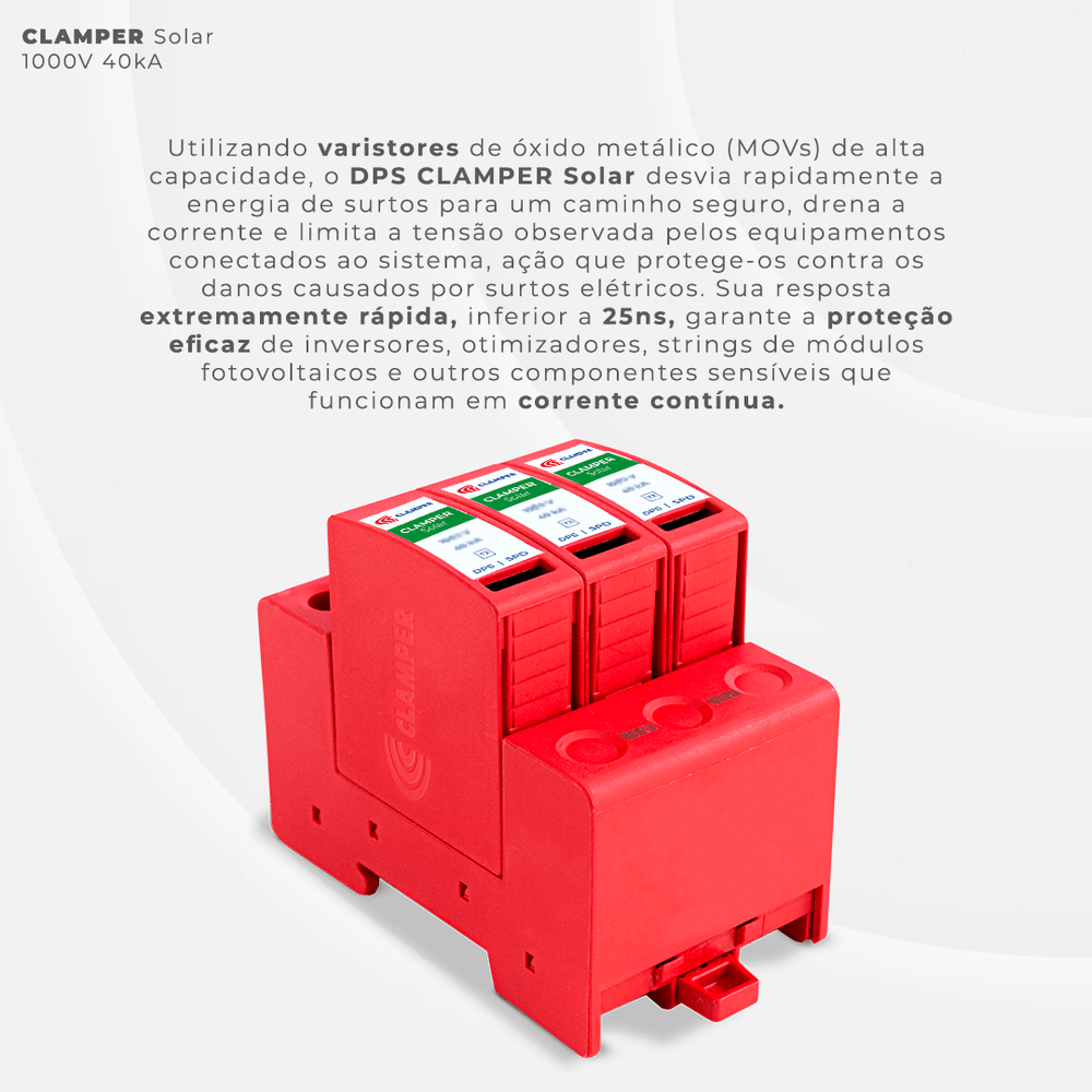 DPS CLAMPER Solar 1000V 40kA - CLAMPER
