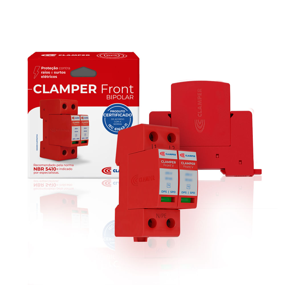 DPS CLAMPER FRONT V BIPOLAR 275V 45KA 2+0 / CI CLASSE II - CLAMPER