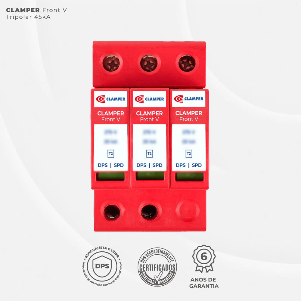 DPS CLAMPER Front V Tripolar 275V 45kA 3+0 Classe II - CLAMPER